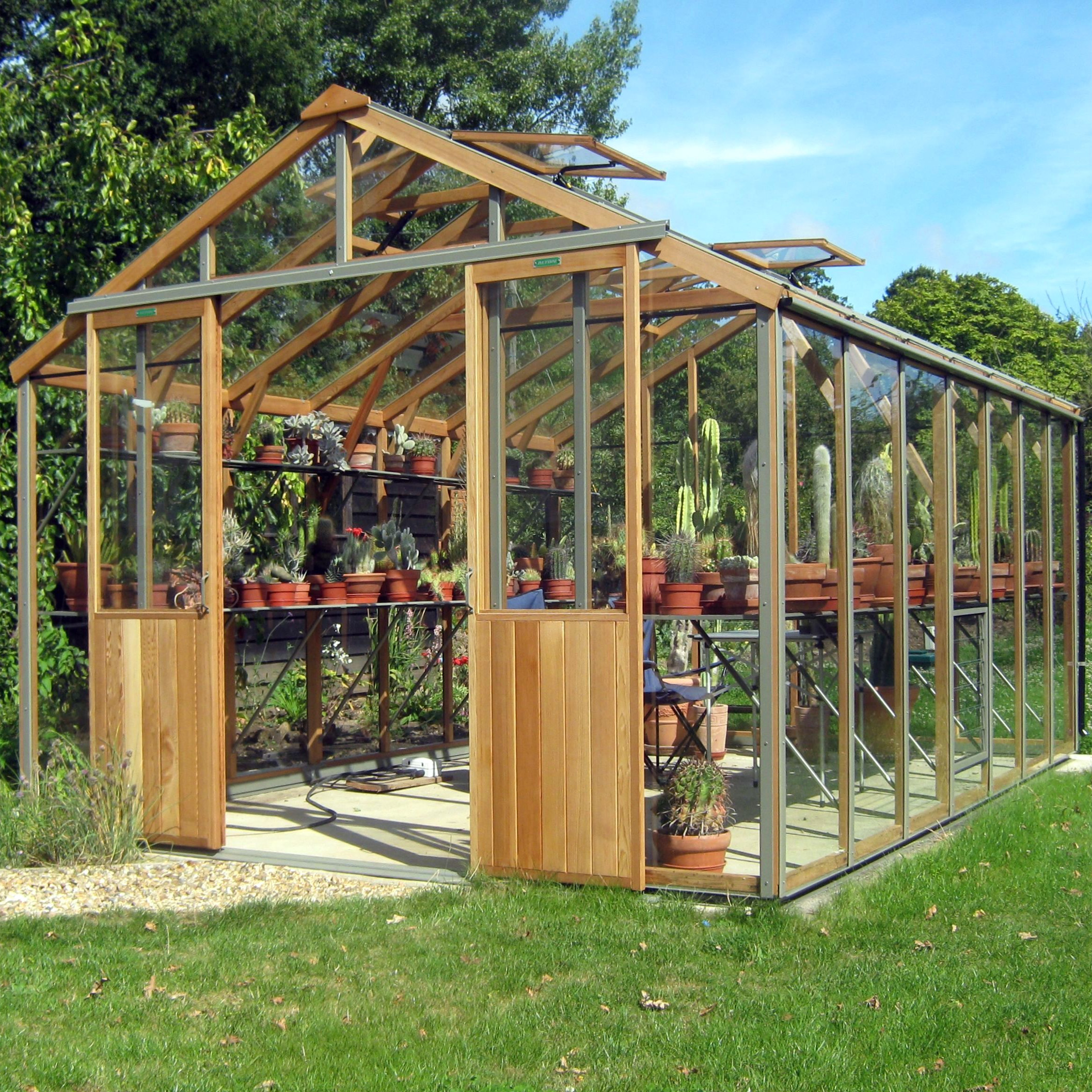 Evolution Ten Cedar Greenhouse (10'7" x 10'7") - Alton Greenhouses